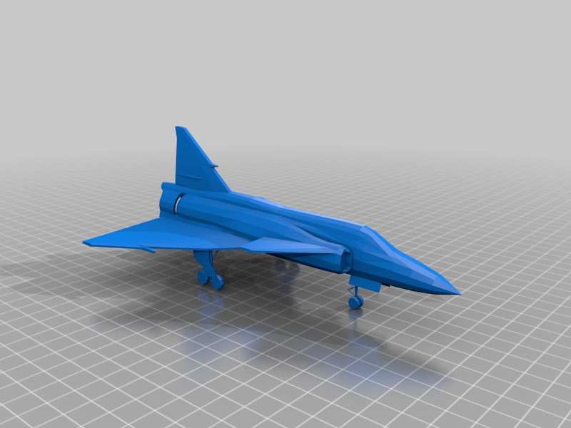 Free STL file Saab Viggen・Model to download and 3D print・Cults