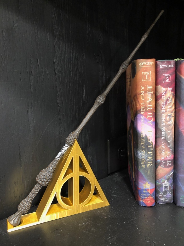 Free STL file Deathly Hallows Wand Holder 🧞‍♂️・Design to download and ...