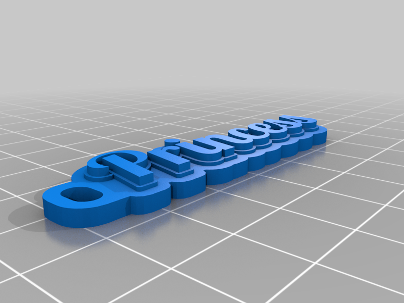Free 3D file Princess without Border Keychain 👸・Design to download and ...