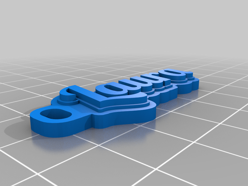 Archivo STL gratis Laura KeyChain・Modelo imprimible en 3D para ...