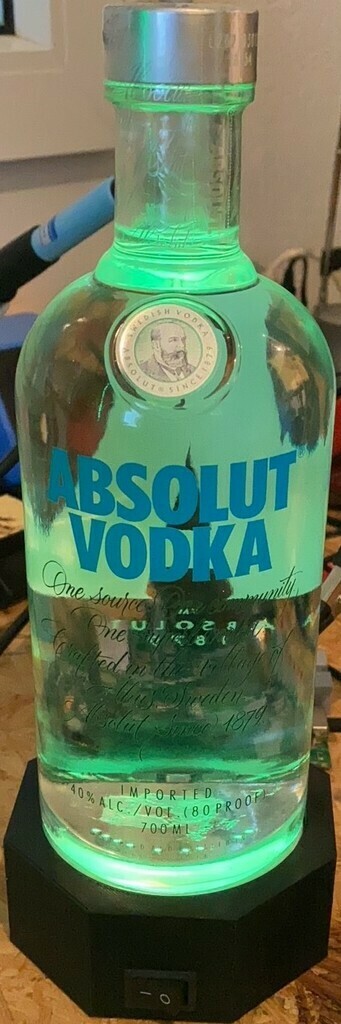 Free 3D file Absolut Wodka LED Base・3D print model to download・Cults