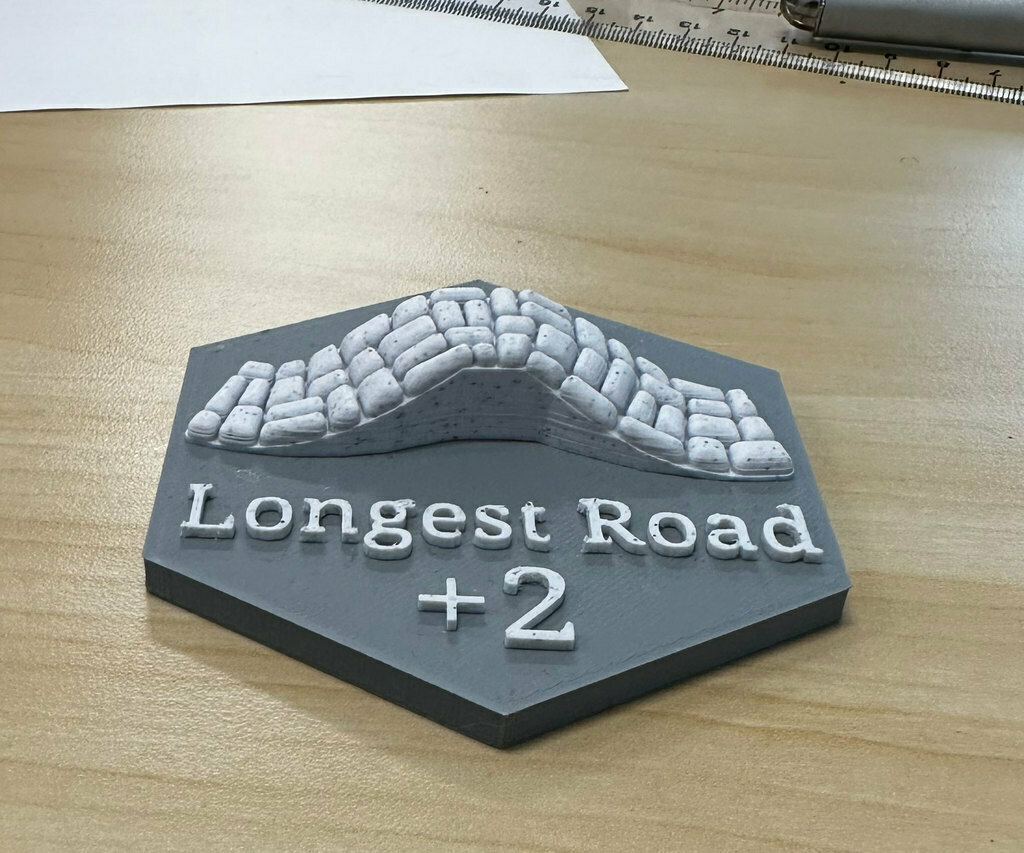 Free 3D file Longest Road & Largest Army Hex Trophy・3D print design to ...