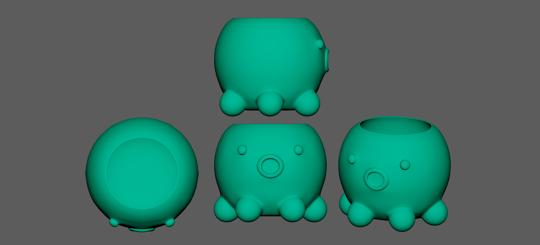 OBJ file POTTED SQUID PLANT・Design to download and 3D print・Cults