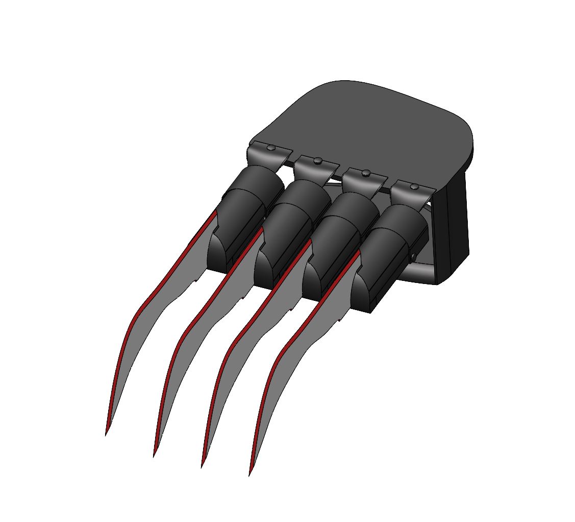 3D file KNIFE FINGER, FREDDY KRUEGER CLAWS・3D printer design to ...