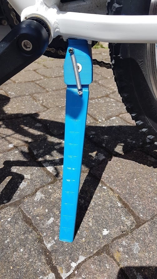Free STL file Bike Kickstand V2・3D printer model to download・Cults