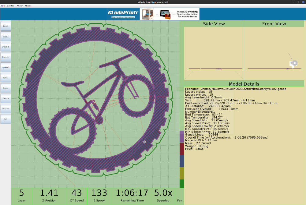 Archivo STL gratuito Cartel de MTB 2D Art・Objeto para descargar e ...