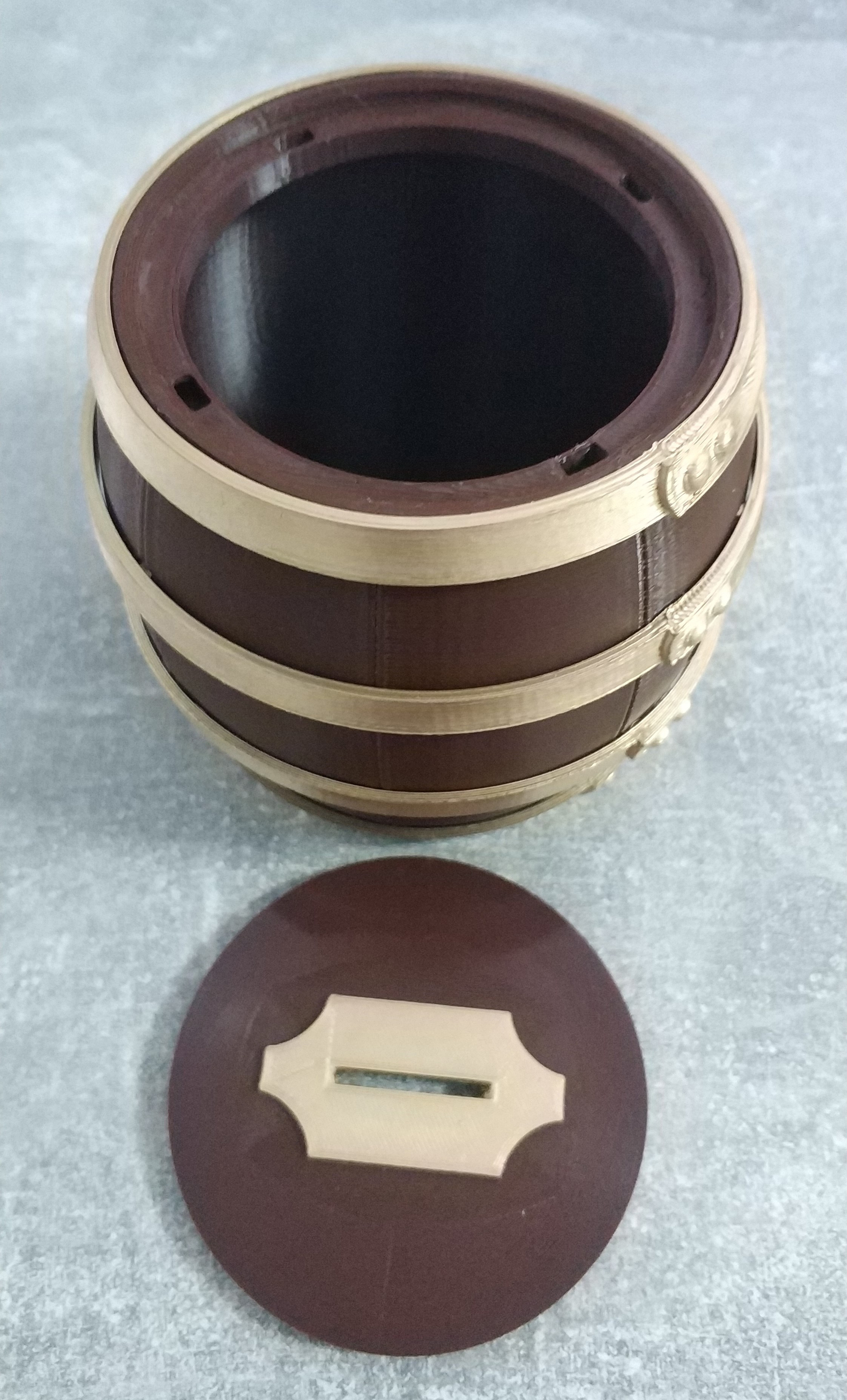 3D file Barrel coin bank・Design to download and 3D print・Cults