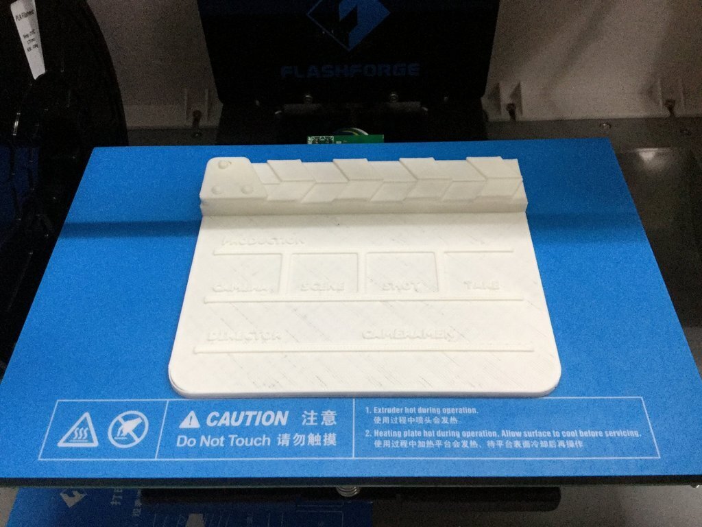 Free STL file Clapper Slate・3D printer design to download・Cults