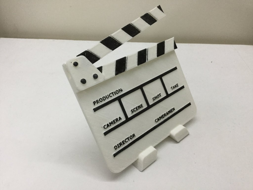Free STL file Clapper Slate・3D printer design to download・Cults