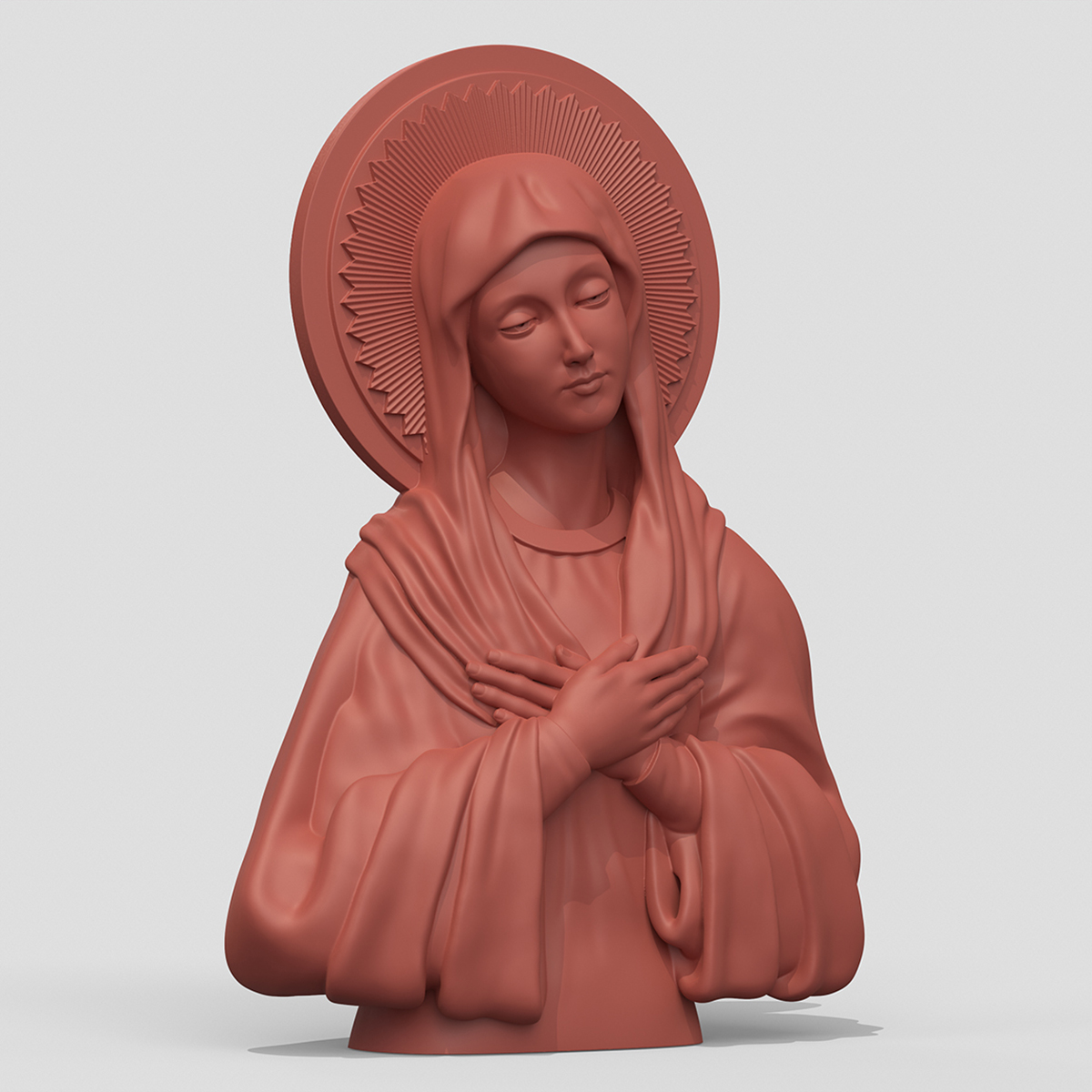 3D file Virgin Mary・3D printing template to download・Cults