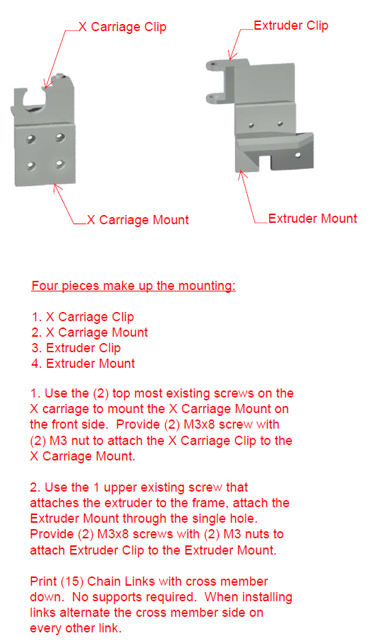 Free 3D file Ai3M X Axis cable chain・3D printer design to download・Cults