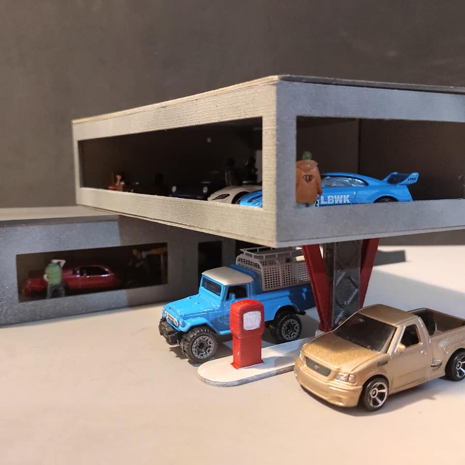 STL file Garage Showroom for 1 64 diecast 3D print model・Design to ...