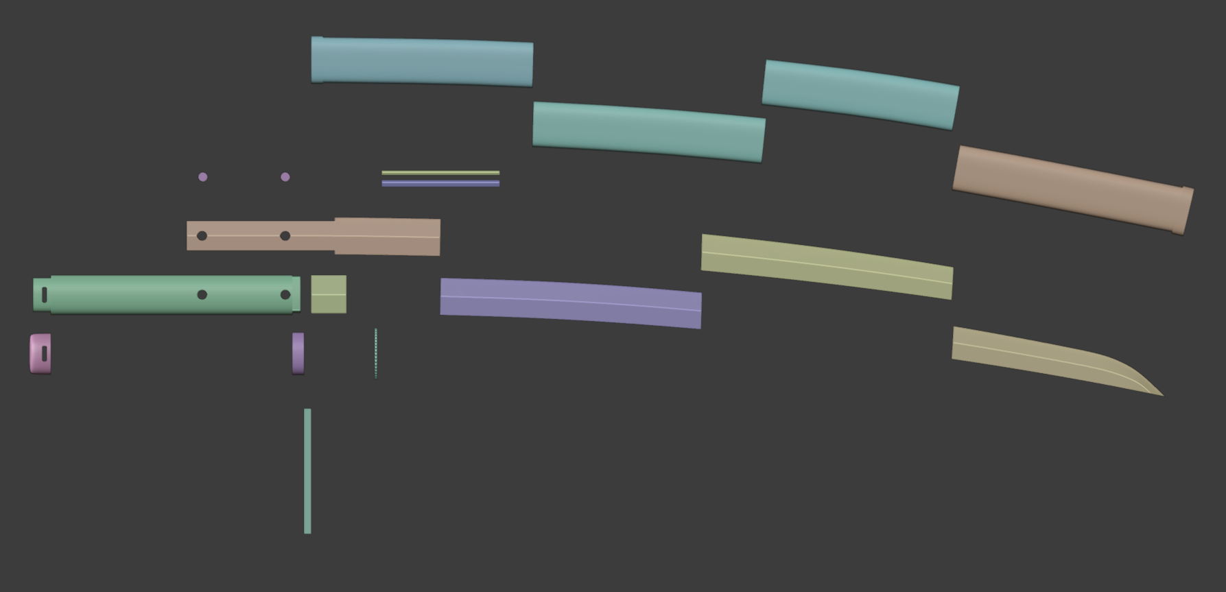 Free OBJ file Muichiro Tokito - Katana 🗡️・3D printable design to ...