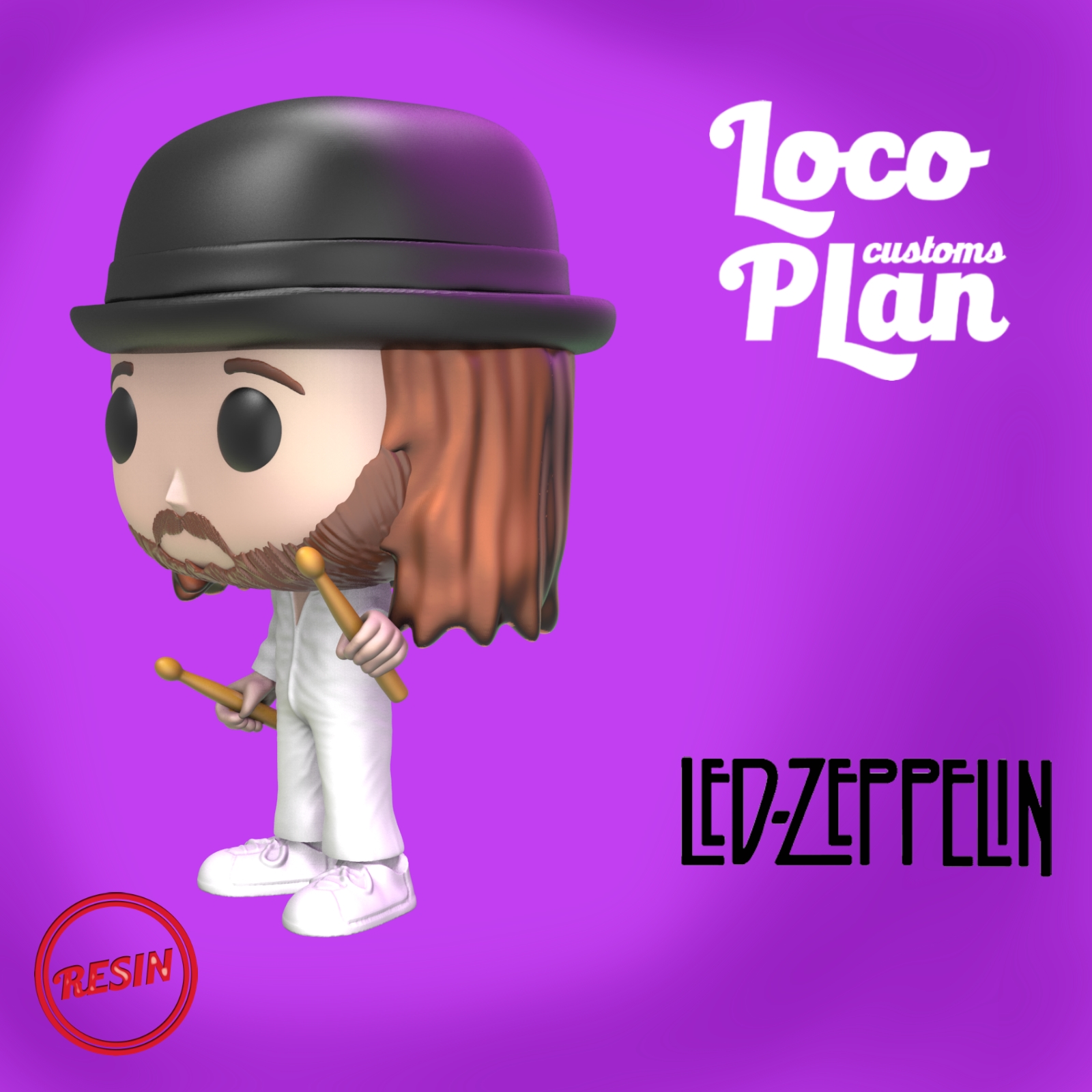 STL file JOHN BONHAM LED ZEPPELIN CUSTOM FUNKO・3D printable model to ...