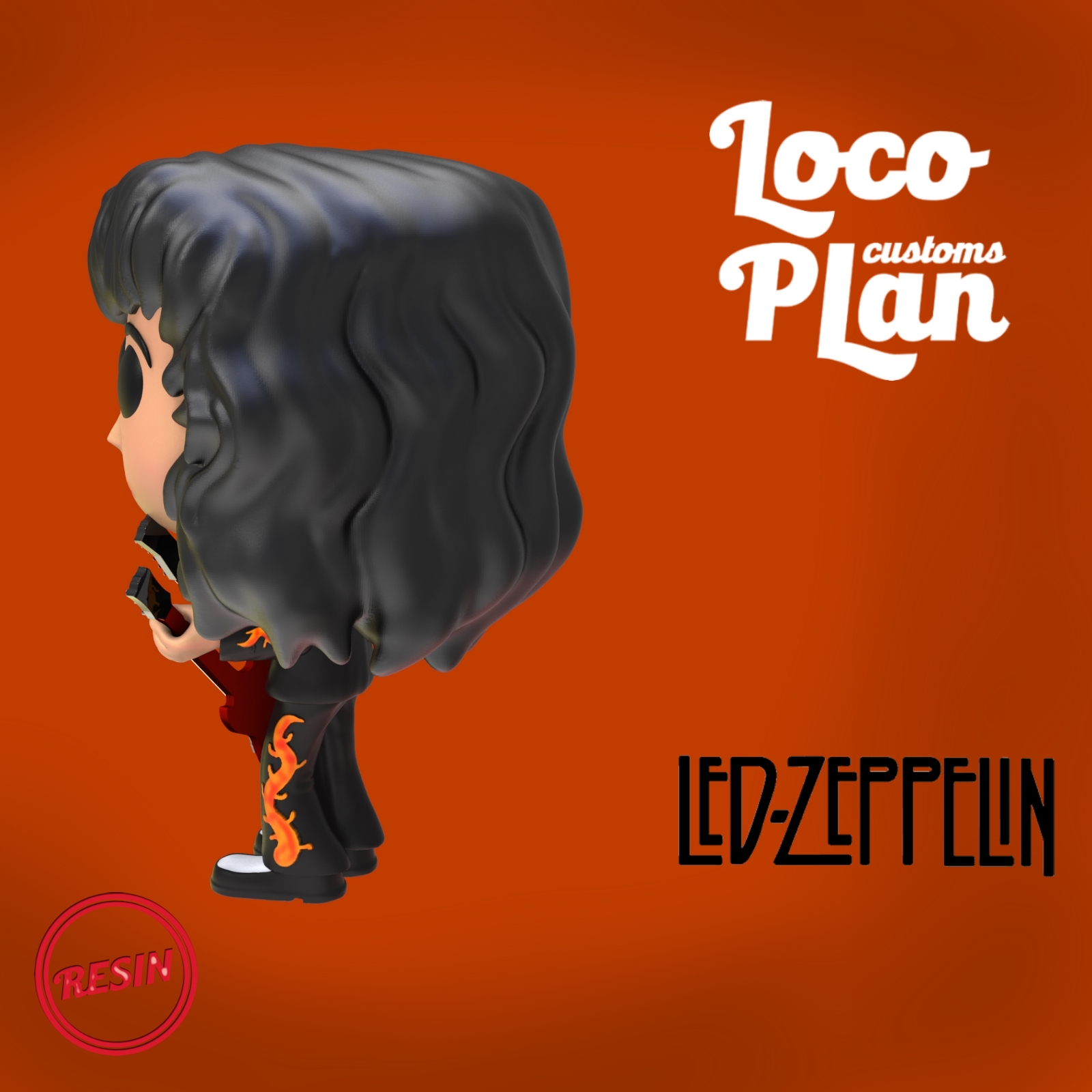 STL file JIMMY PAGE LED ZEPPELIN CUSTOM FUNKO 📄・3D printable model to ...
