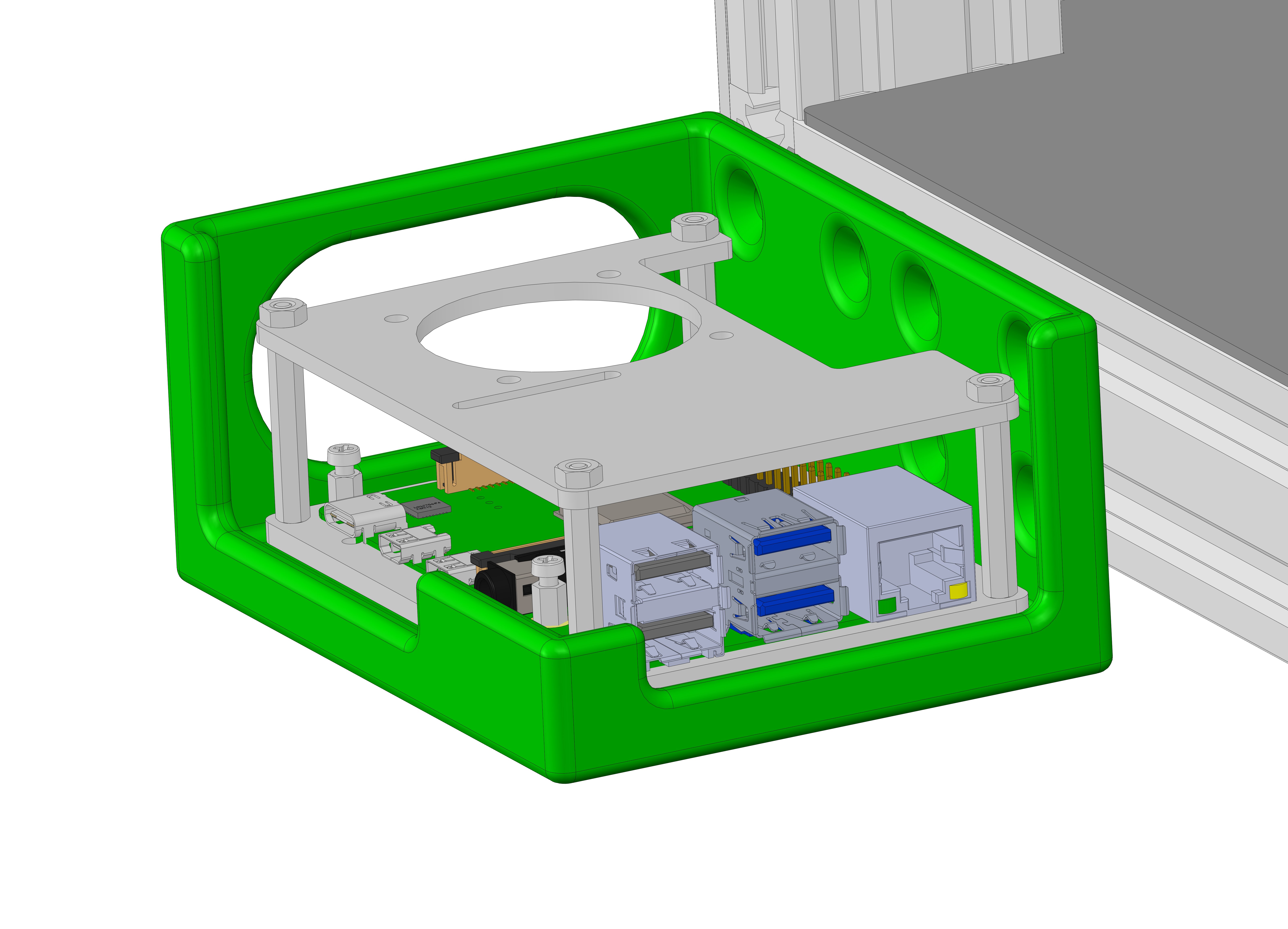 Free STL file Creality Ender 6 Raspberry Pi Holder・3D print design to ...