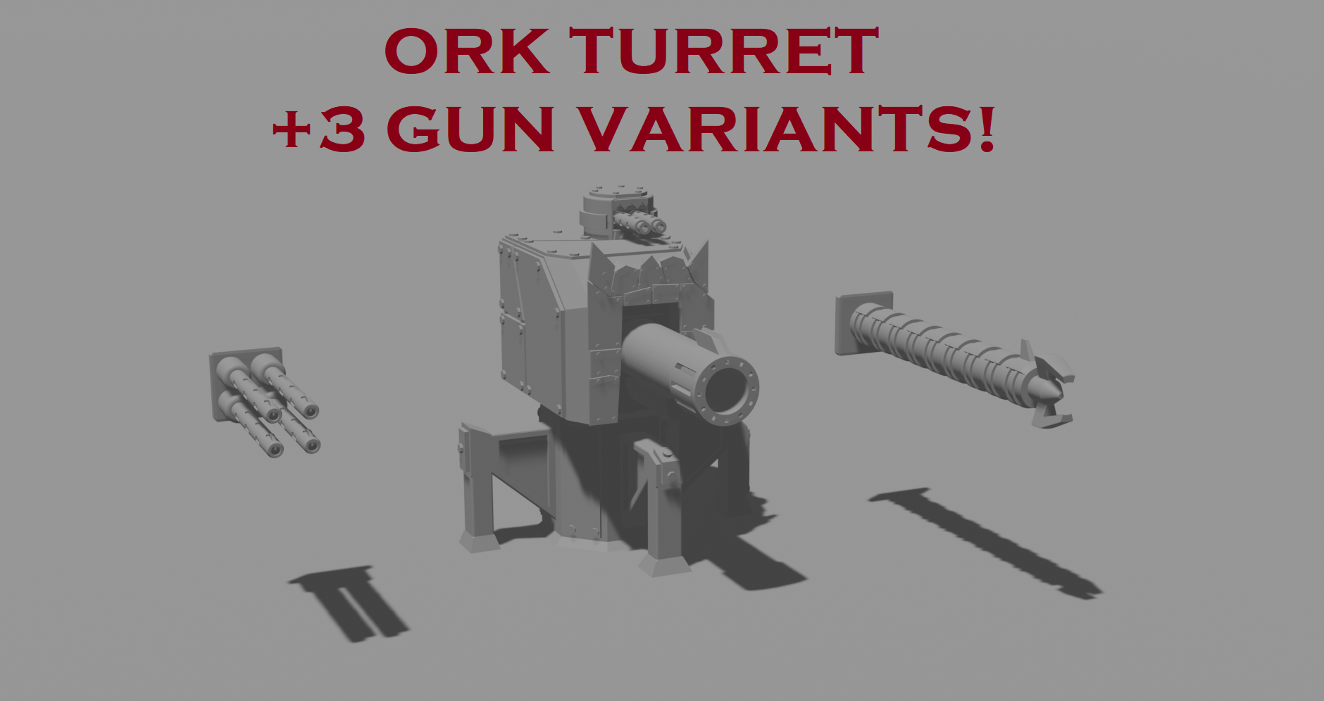 3D file Ork Turret ⚔・3D printing design to download・Cults