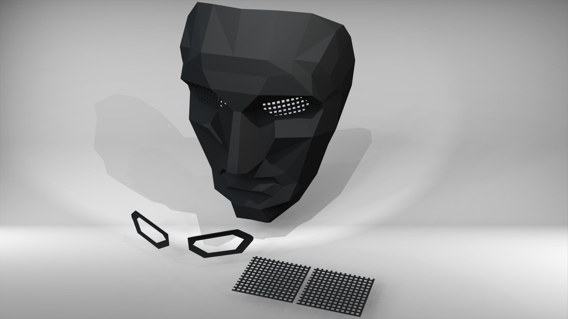 STL file Squid Game - Front man Mask 🦑・3D printable model to download・Cults