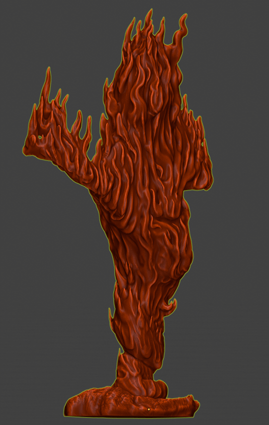 Free STL file Fire Elemental - with Stone Base x 2 🔥・Object to download ...