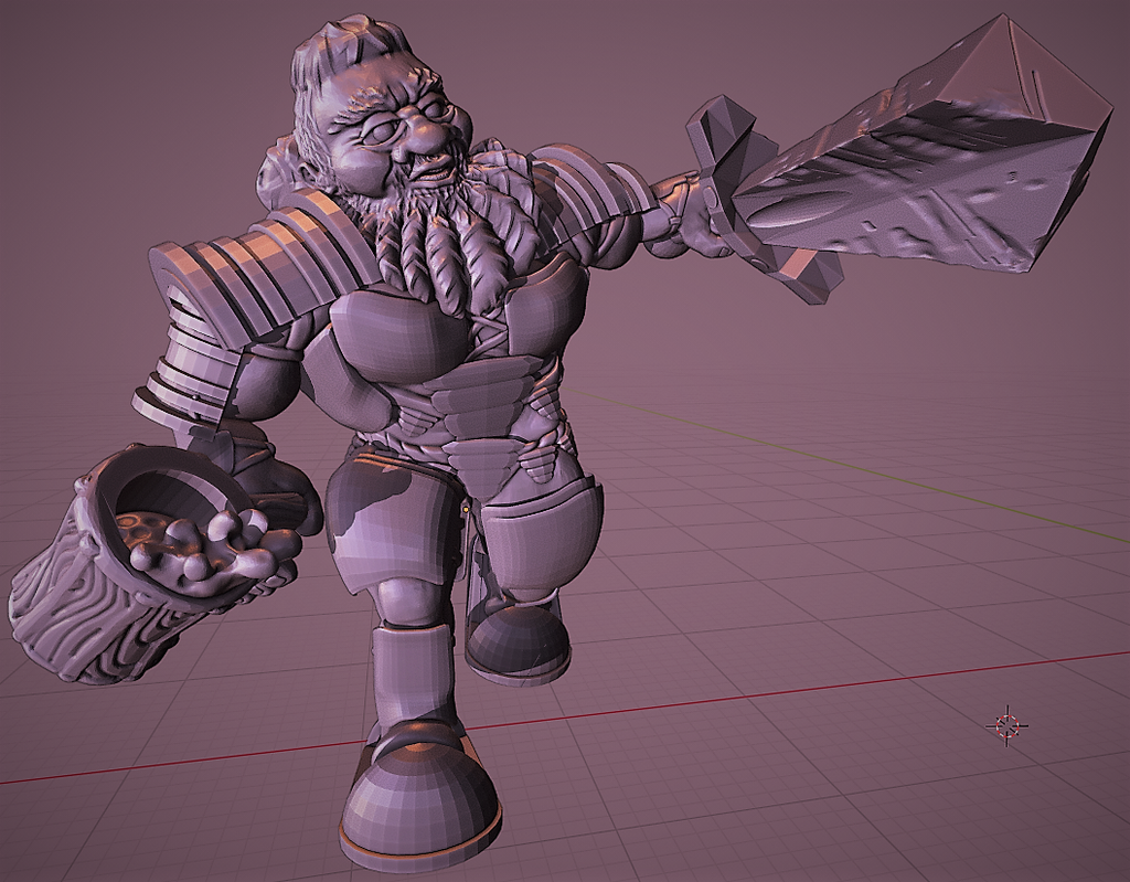 STL-Datei Zwerg Miniatur kostenlos・Modell für 3D-Druck zum herunterladen・Cults