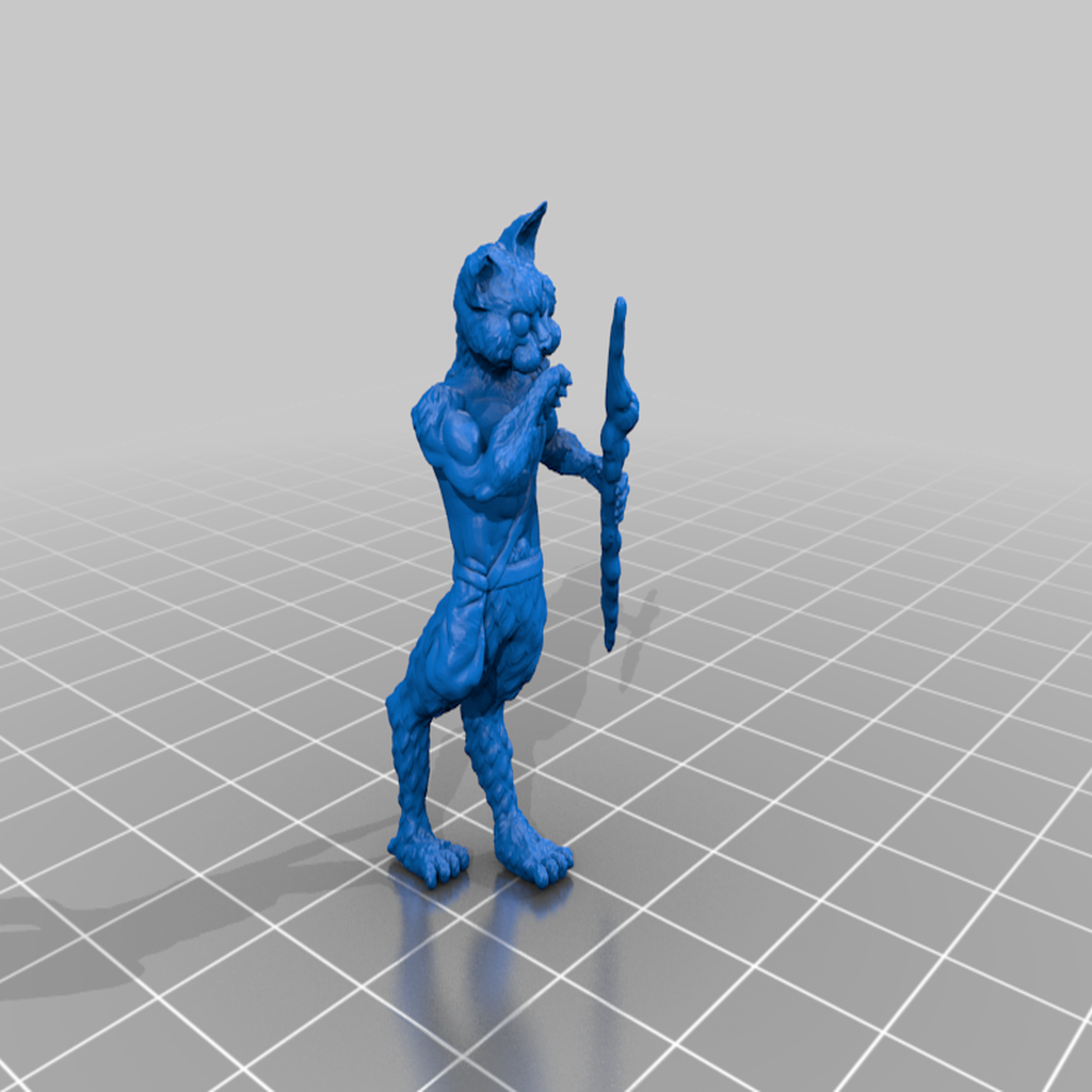 Free STL file Cat Person・3D printer model to download・Cults