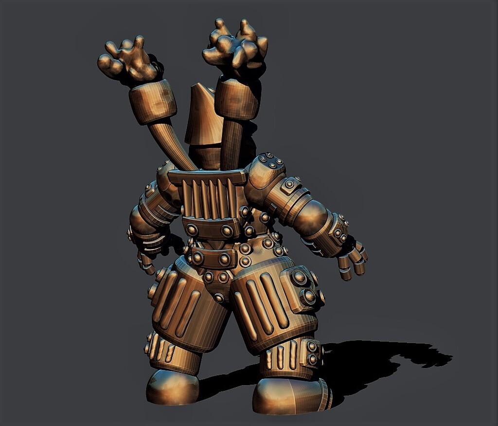 Free STL file Steam Powered Gnome・3D printing design to download・Cults