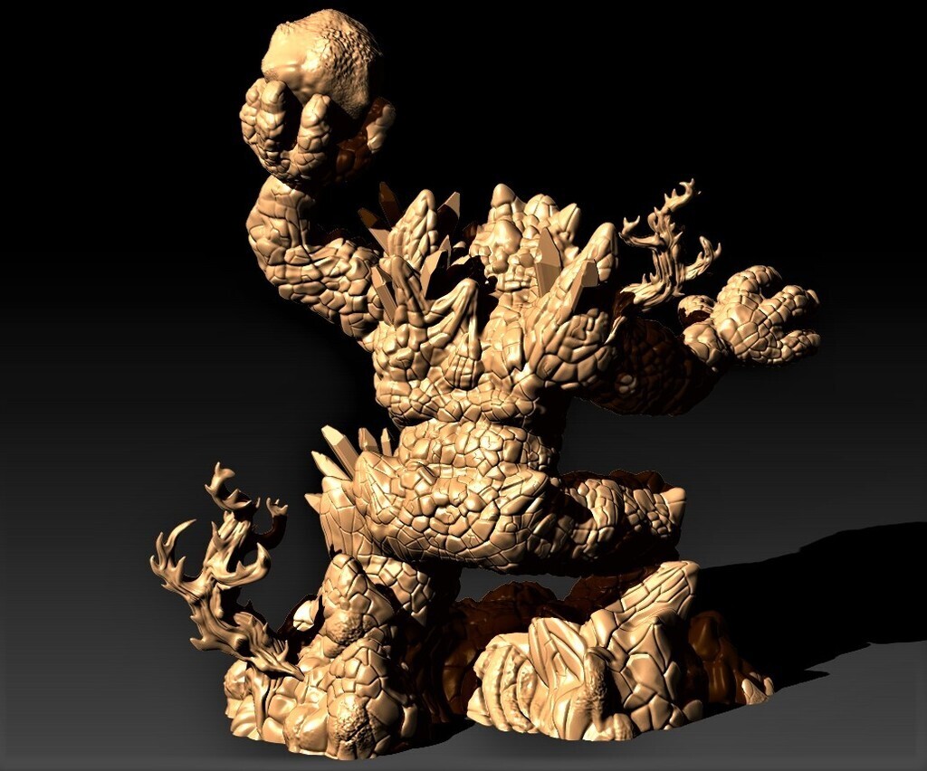 Free STL file Earth Elemental・3D printer model to download・Cults