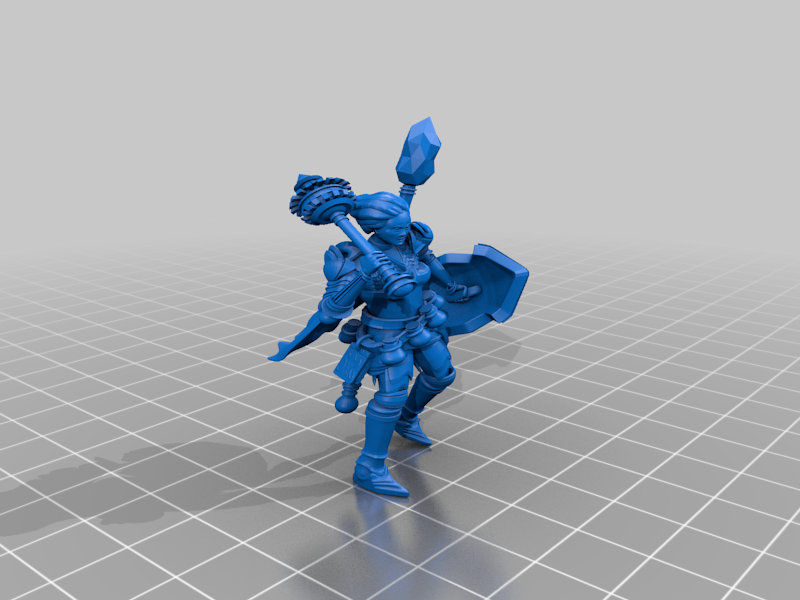 Free STL file Paladin - Miniature・3D printer design to download・Cults