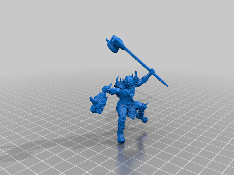 Free STL file Orc Rider on Triceratops (Sort of) 🦖・Design to download ...