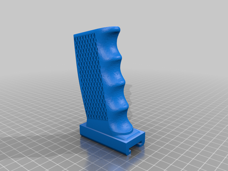 Free STL file Nerf Shockwave Elite Handle Grip 🎲・3D printer model to ...