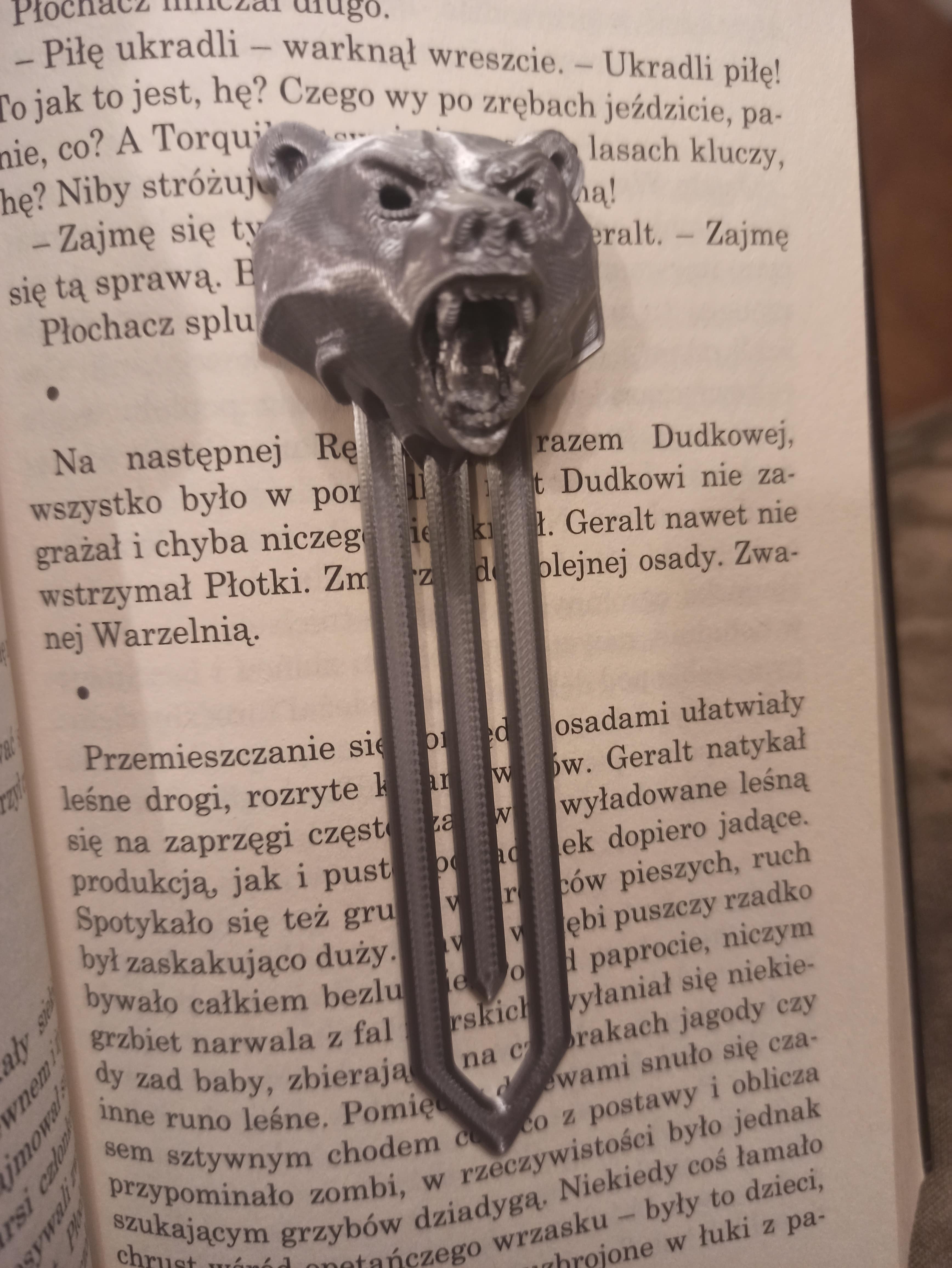 STL file Witcher BEAR Bookmark・3D printable model to download・Cults