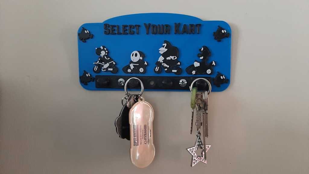 Free 3D file Mario Kart Key Holder - Multicolor and Single Color 🔑・3D ...