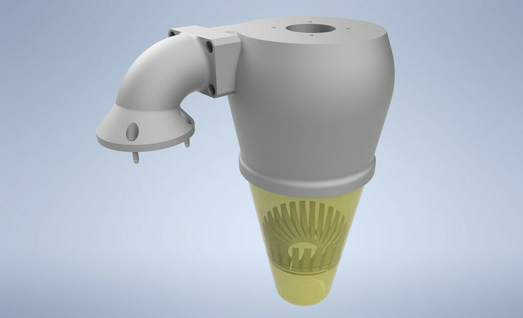 Free 3D file Multi-stage cyclone dust collector 🌀・3D print model to ...
