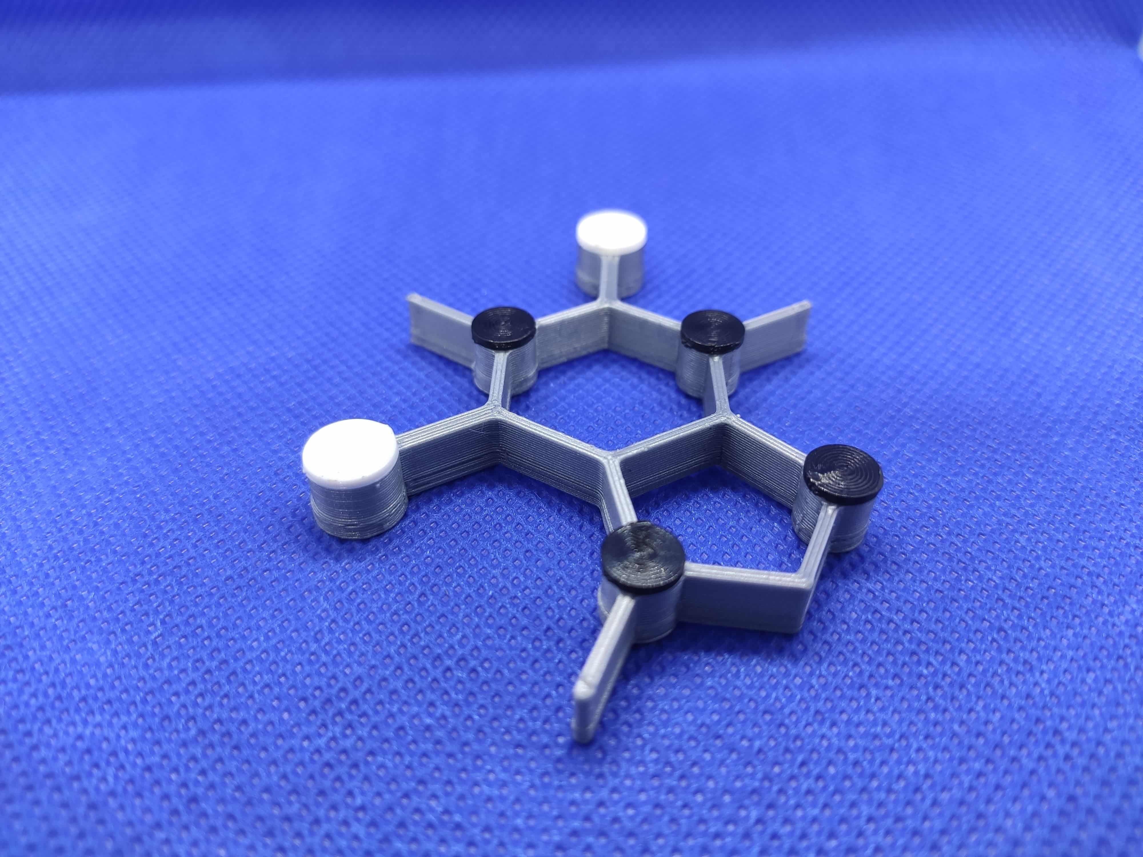 Free 3D file Caffeine molecule・3D printer model to download・Cults