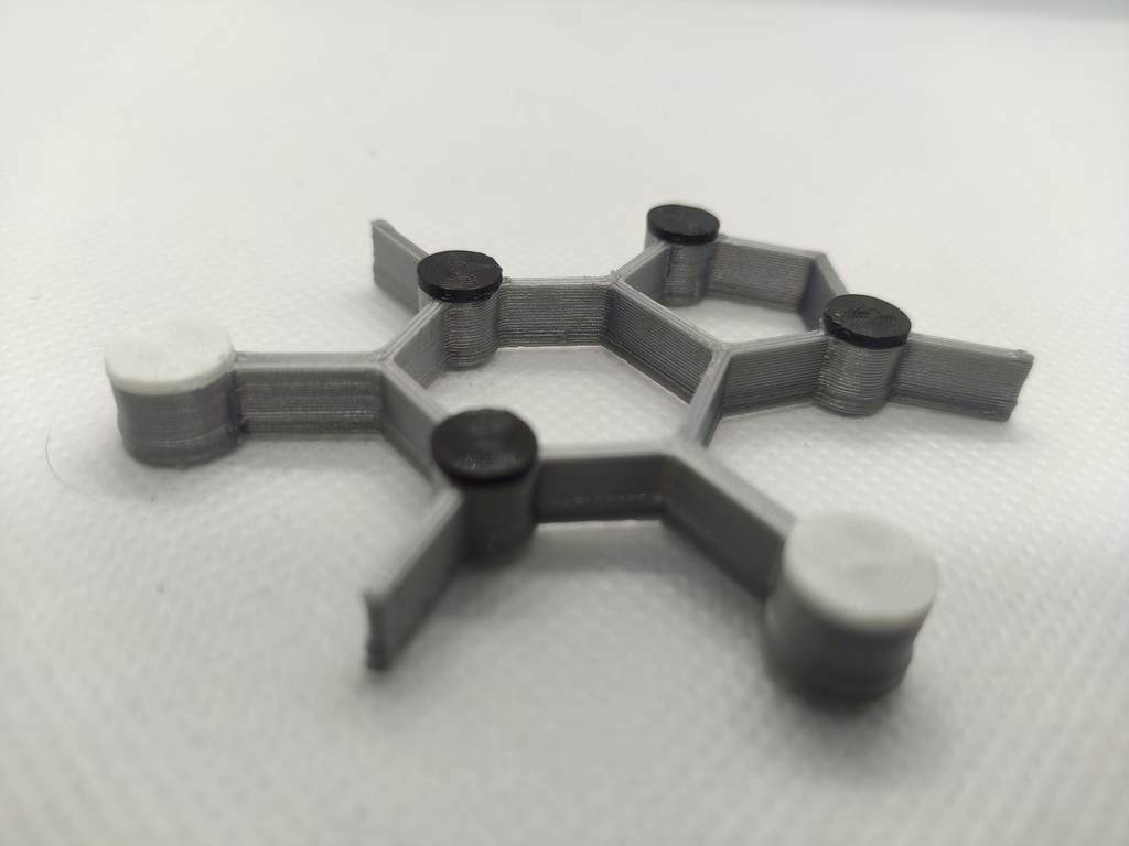 Free 3D file Caffeine molecule・3D printer model to download・Cults