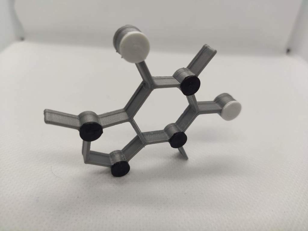 Free 3D file Caffeine molecule・3D printer model to download・Cults