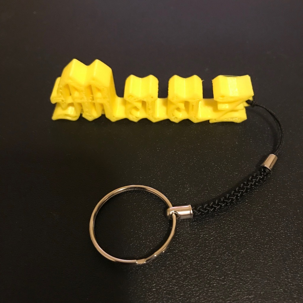 Free 3D file Key Chain (Maaz) 🔑・3D printing design to download・Cults