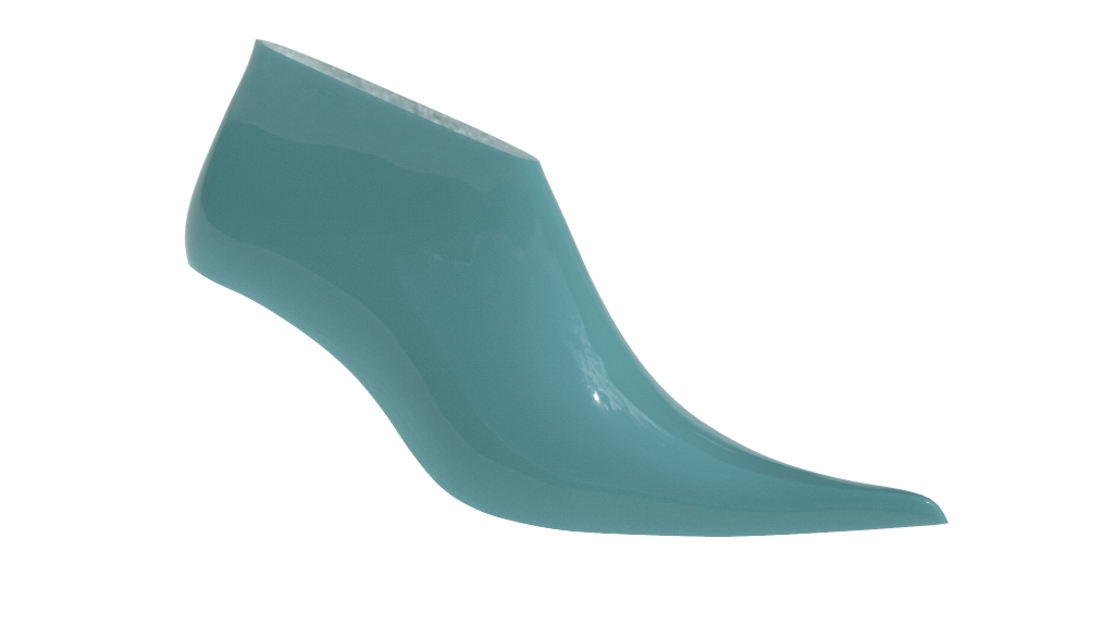STL file digital filepointed shoes last women 3d model sizes 36.37.38 ...