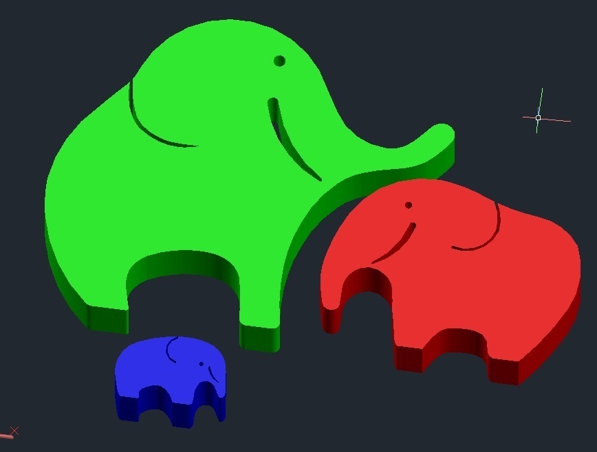 Free 3D file decorative elephant family・3D printer design to download・Cults