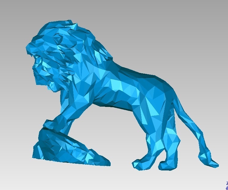 Fichier 3D gratuit lion low poly・Design pour imprimante 3D à télécharger・Cults