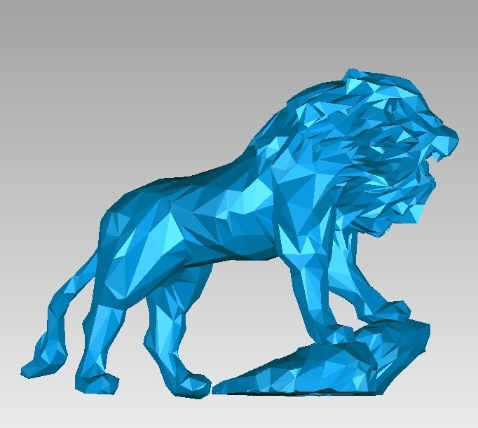 Fichier 3D gratuit lion low poly・Design pour imprimante 3D à ...