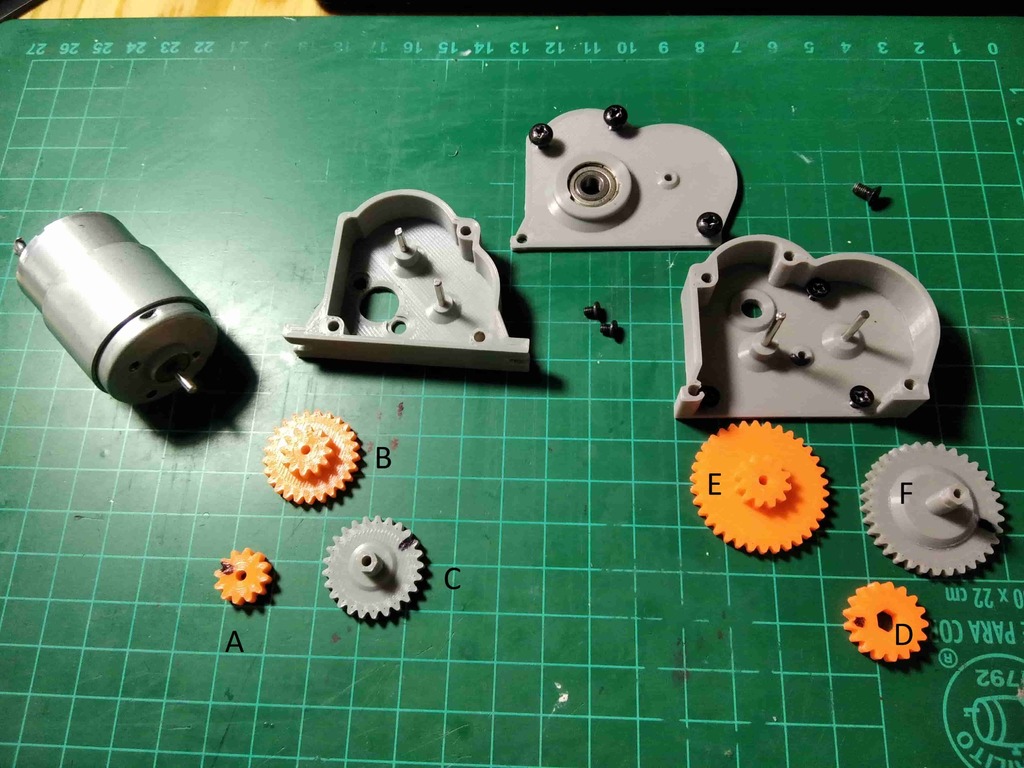 3D-Datei Getriebemotor für Drucker V2 💭 kostenlos・3D-druckbares Design ...