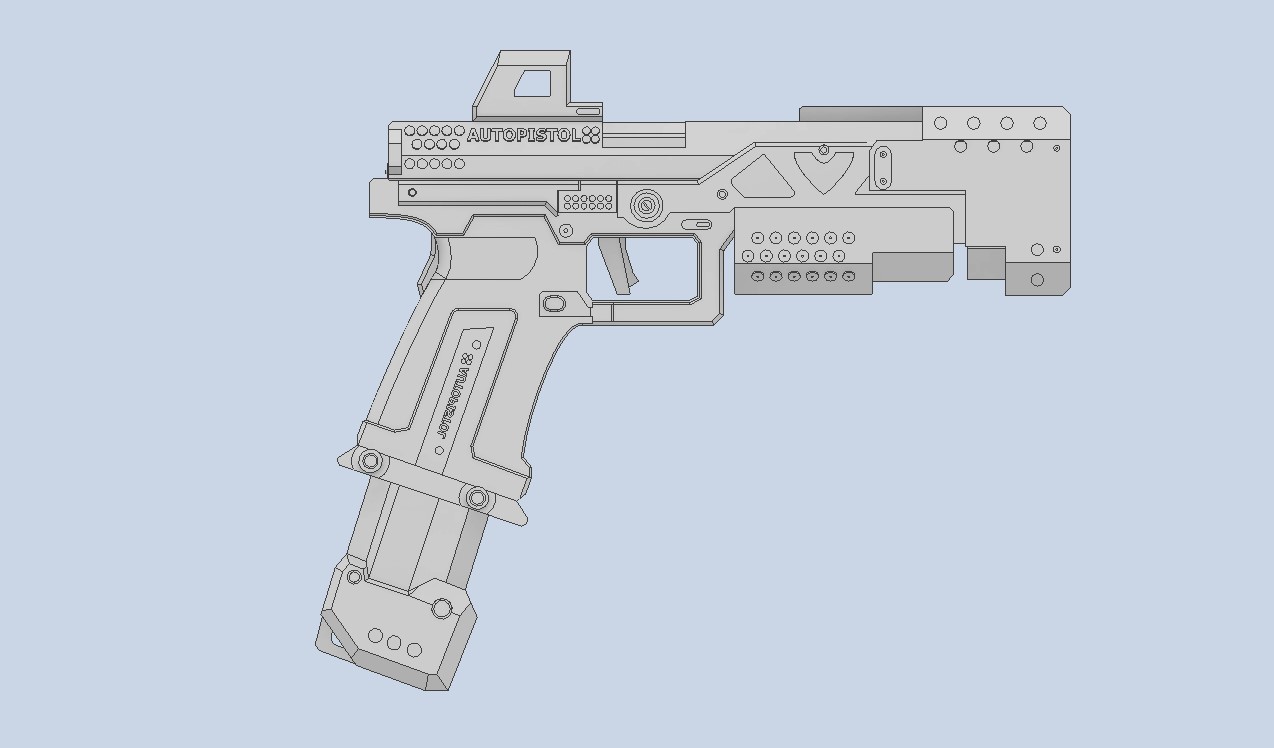 Free STL file Apex Legends - RE-45 Auto 🔫・3D print object to download・Cults