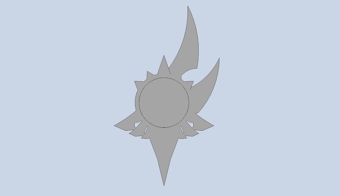 STL file Genshin Impact - Eula Vision・3D printing design to download・Cults