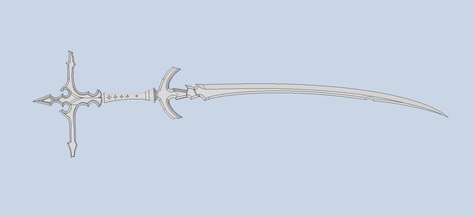 STL file Arknights - Surtr Sword・3D printer model to download・Cults