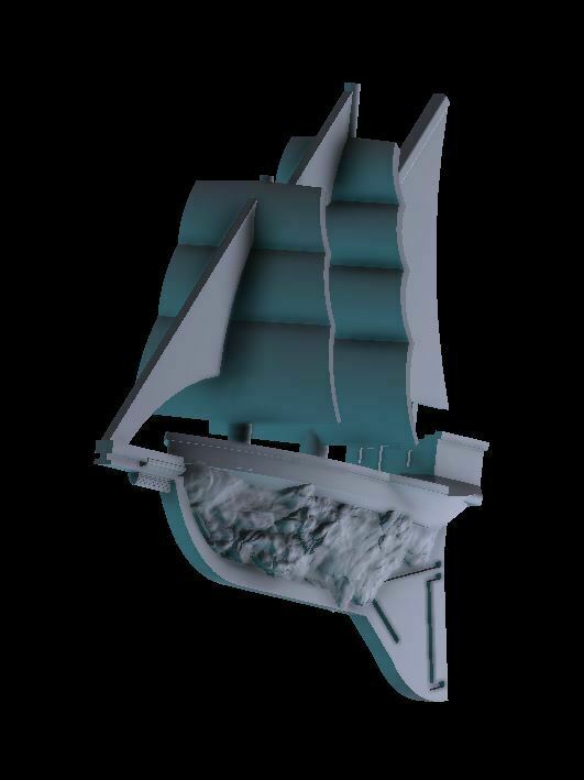 Free 3D file Stone Ship 🚢・3D printer design to download・Cults