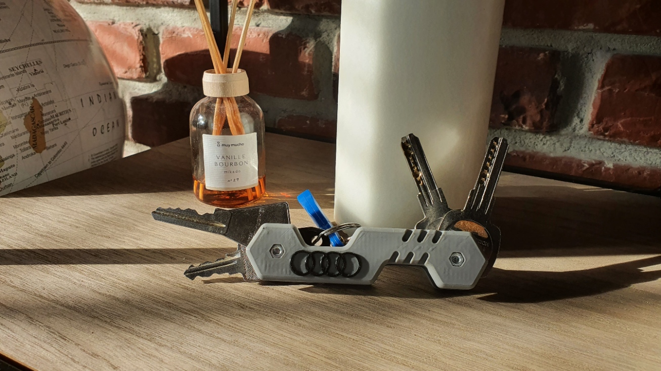 3D file Compact Keychain 🗝️・Model to download and 3D print・Cults