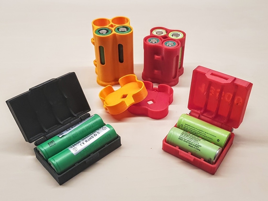 Archivo 3D gratis Estuche para pilas 18650 y 18500 🔧・Modelo imprimible en 3D para descargar・Cults