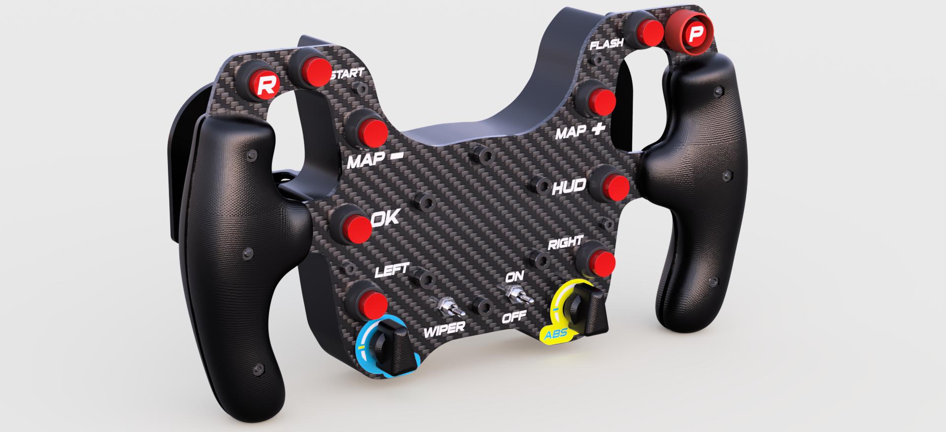 STL file DIY Steering Wheel GT3 SimrRacing・3D printable model to ...