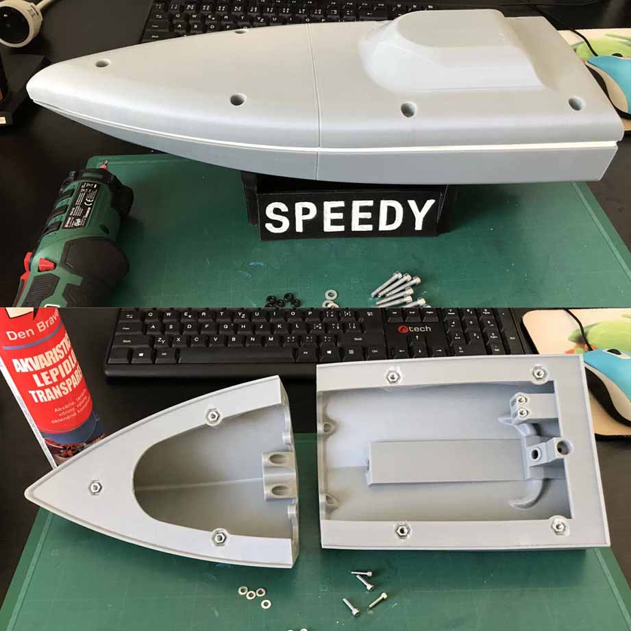 STL file RC Boat - SPEEDY 🛥️・3D printing design to download・Cults